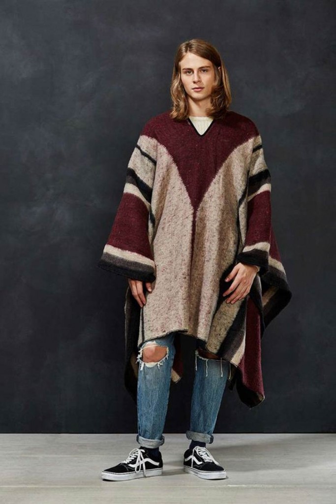 Inspiração: Usando poncho masculino | Moda Para Homens
